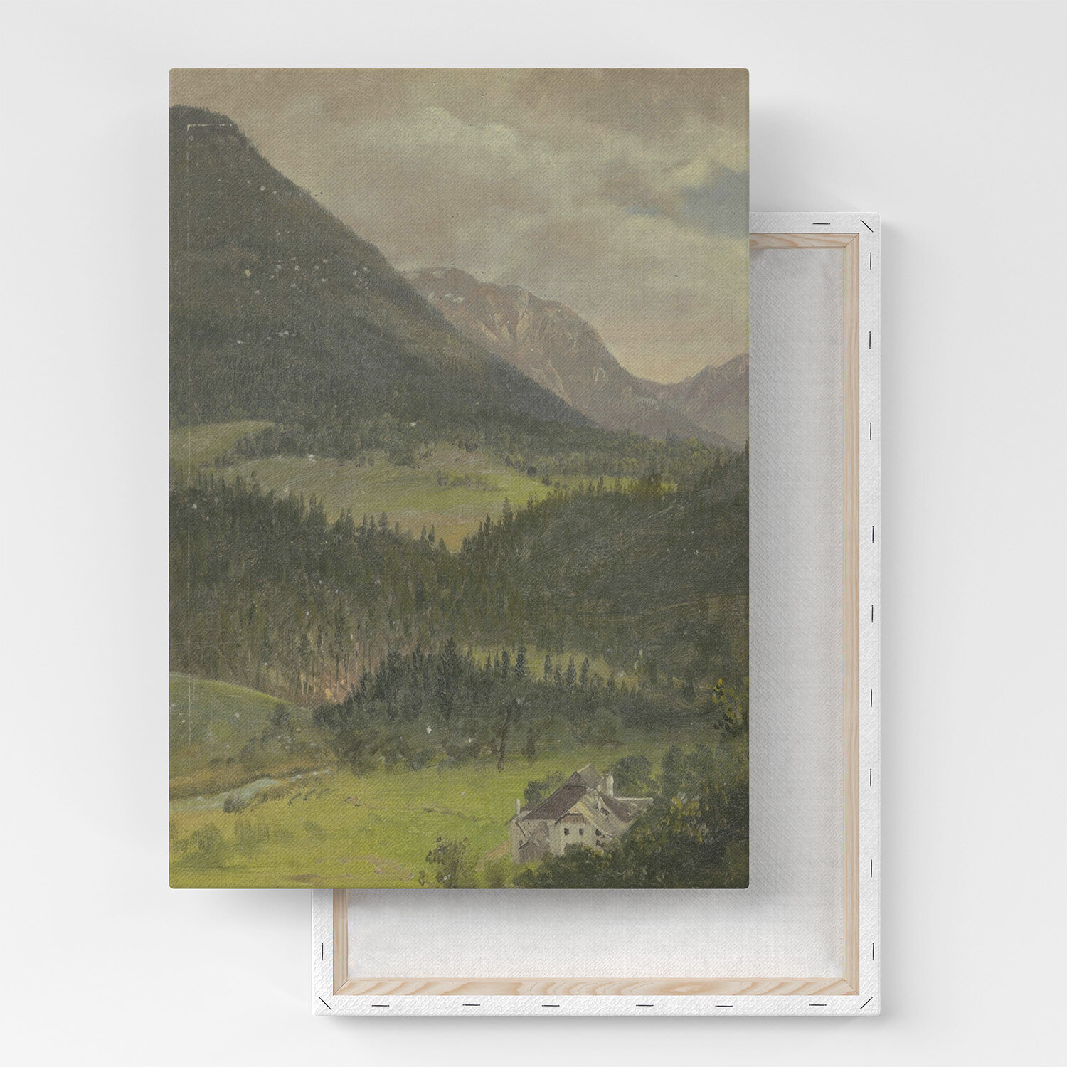 Картина на холсте, репродукция / Фредерик Эдвин Чёрч - Bavarian alps landscape / Размер 30 x 40 см