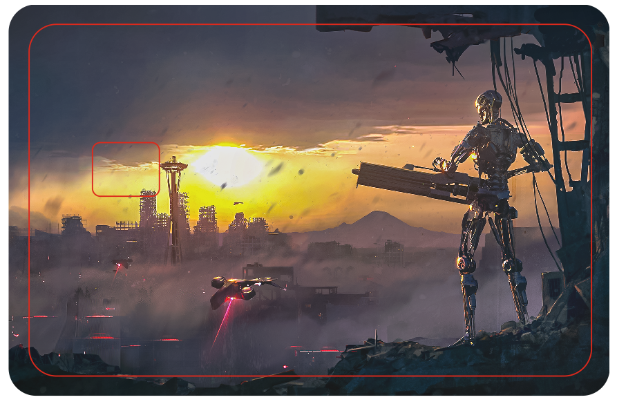 Наклейка на банковскую карту, Терминатор