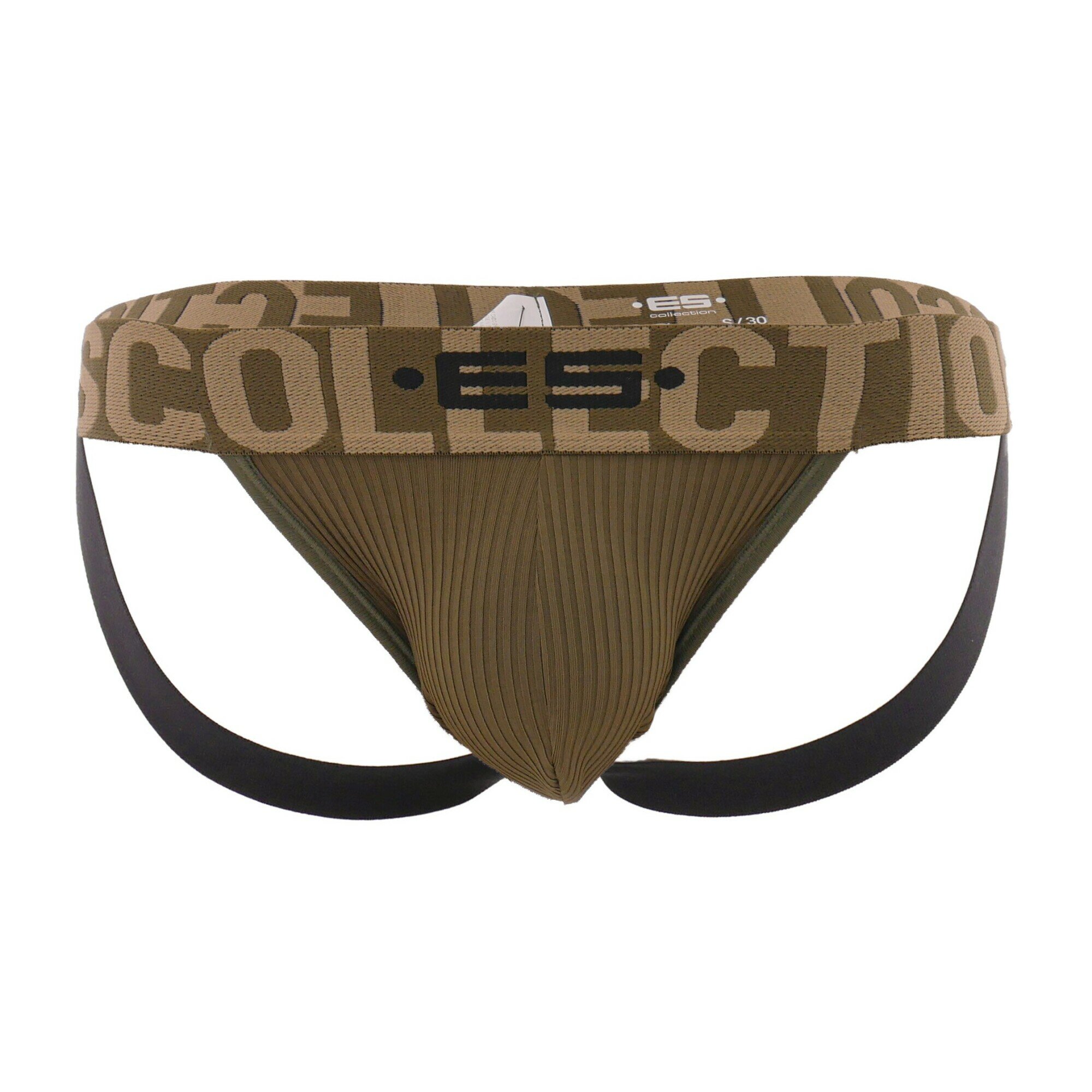 Трусы-джоки "Recycled Rib Jock - Khaki" / ES Collection / Хаки / Размер 2XL