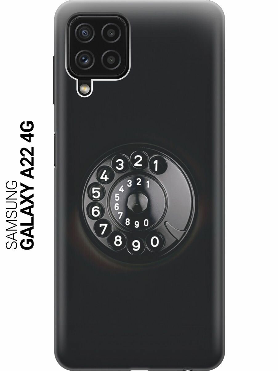 Силиконовый чехол на Samsung Galaxy A22, M32, M22, Самсунг А22, М32, М22 с принтом "Диск телефона"