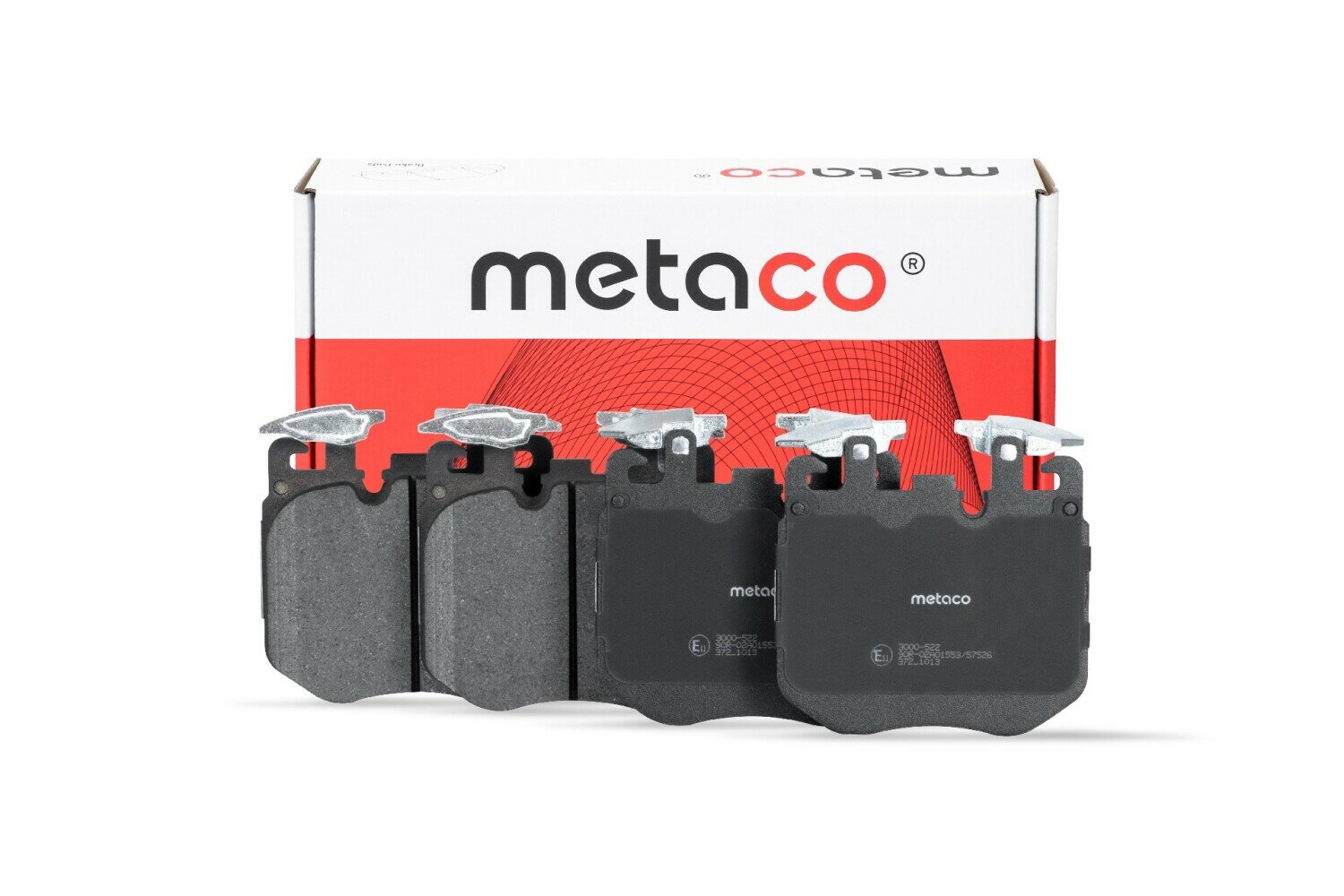 Колодки тормозные дисковые перед METACO 3000-522