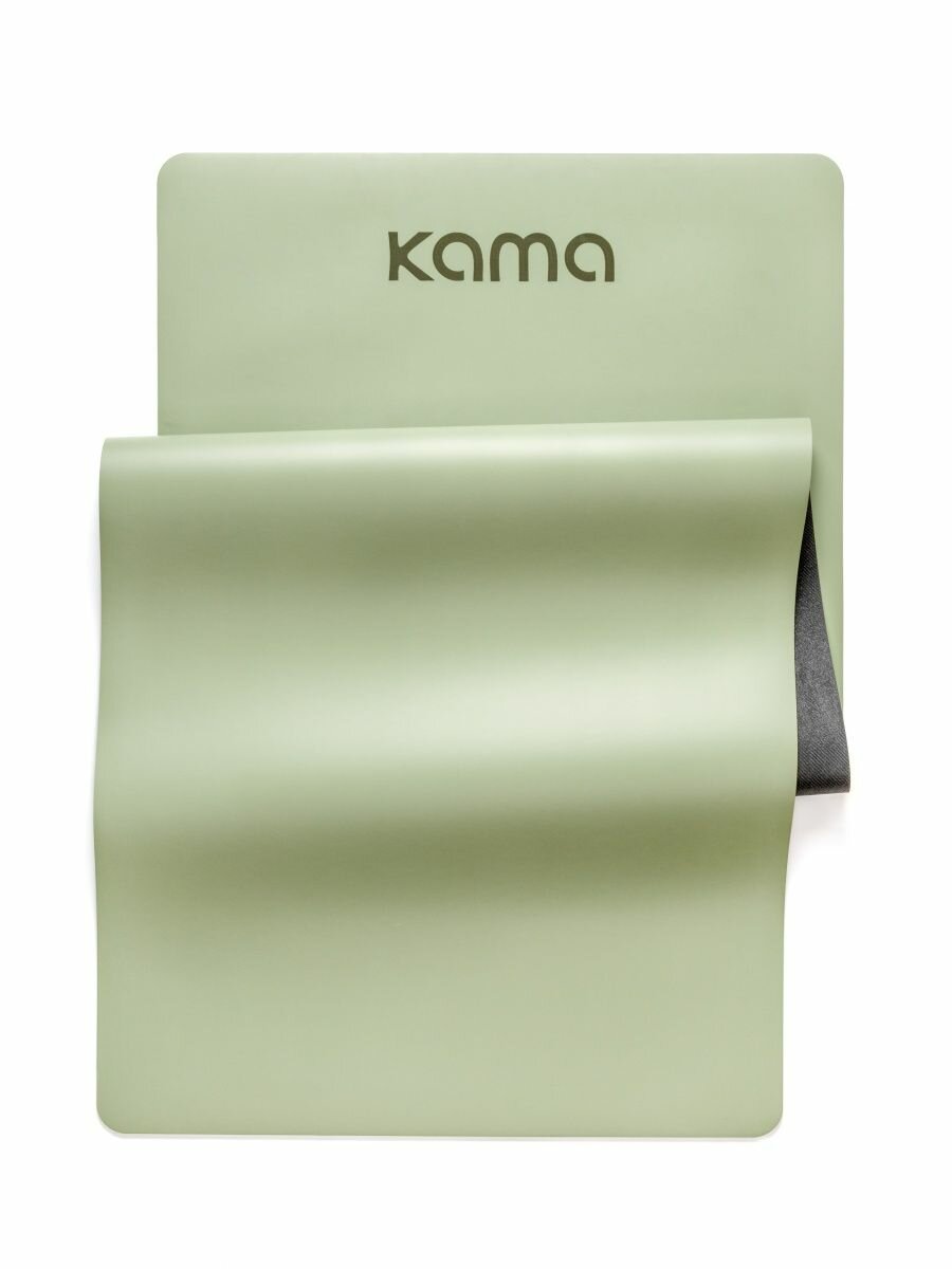 Коврик для йоги/фитнеса Kama/ салатовый /полиуретан каучук /4,5мм