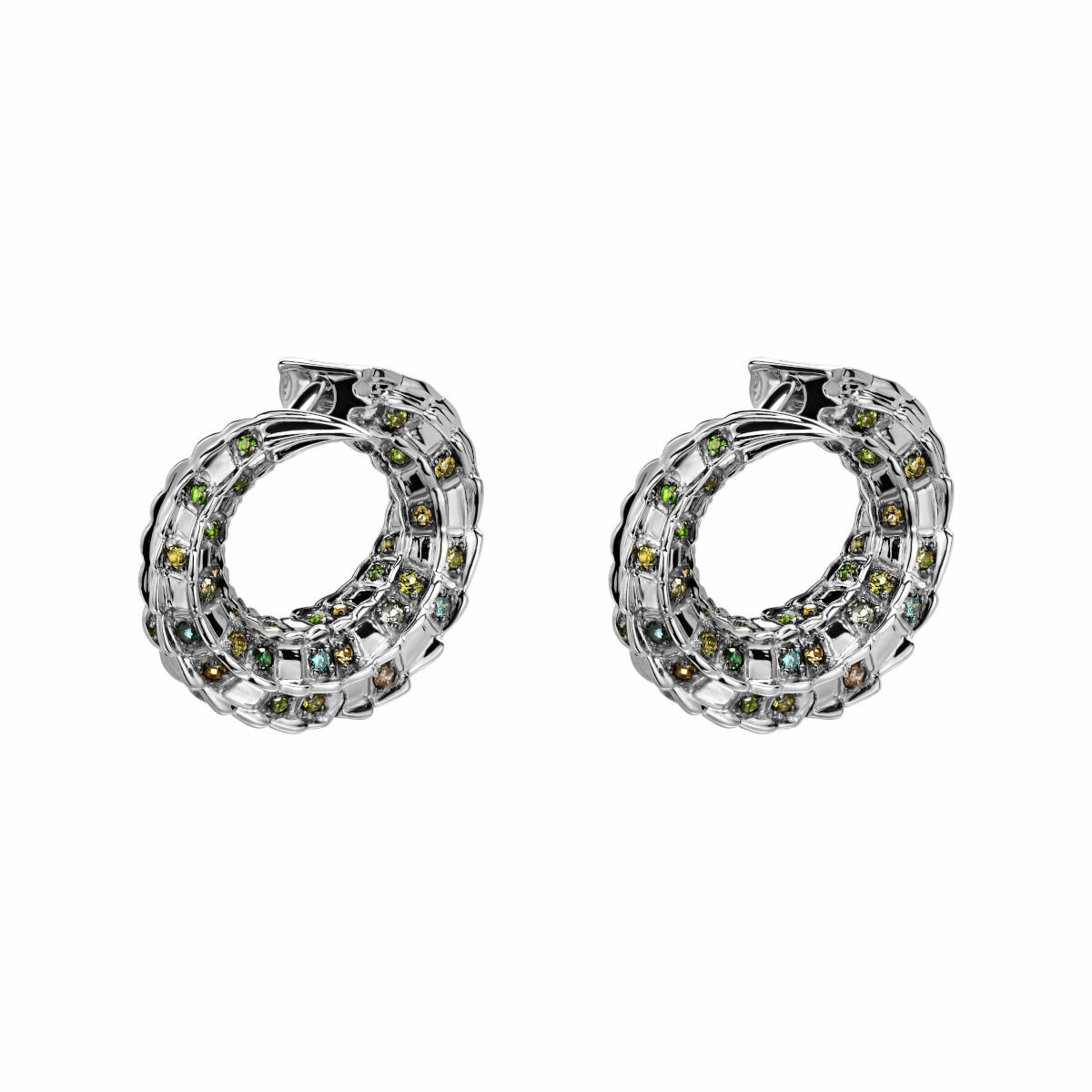 Серьги, белое золото, 585 проба