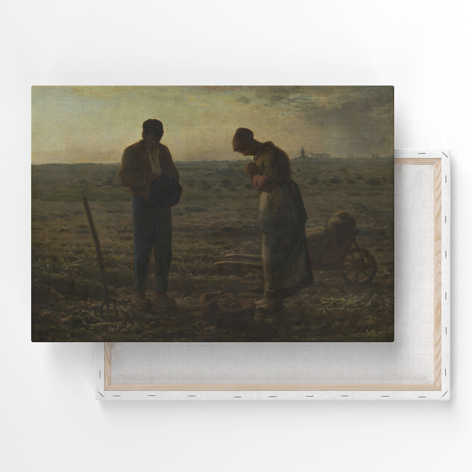 Картина на холсте, репродукция / Жан-Франсуа Милле - The Angelus / Размер 40 x 53 см
