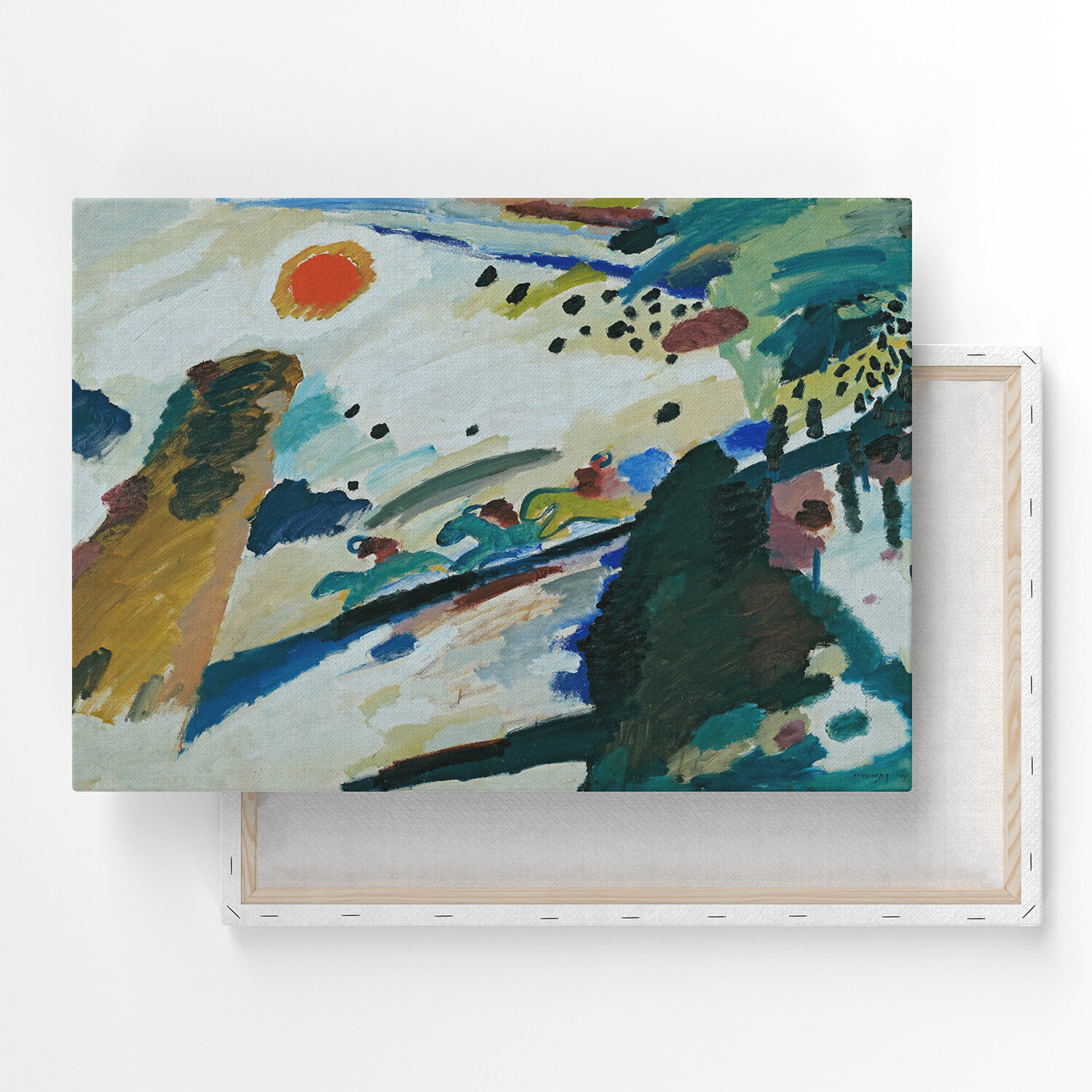 Картина на холсте, репродукция / Кандинский Василий - Romantic Landscape / Размер 30 x 40 см