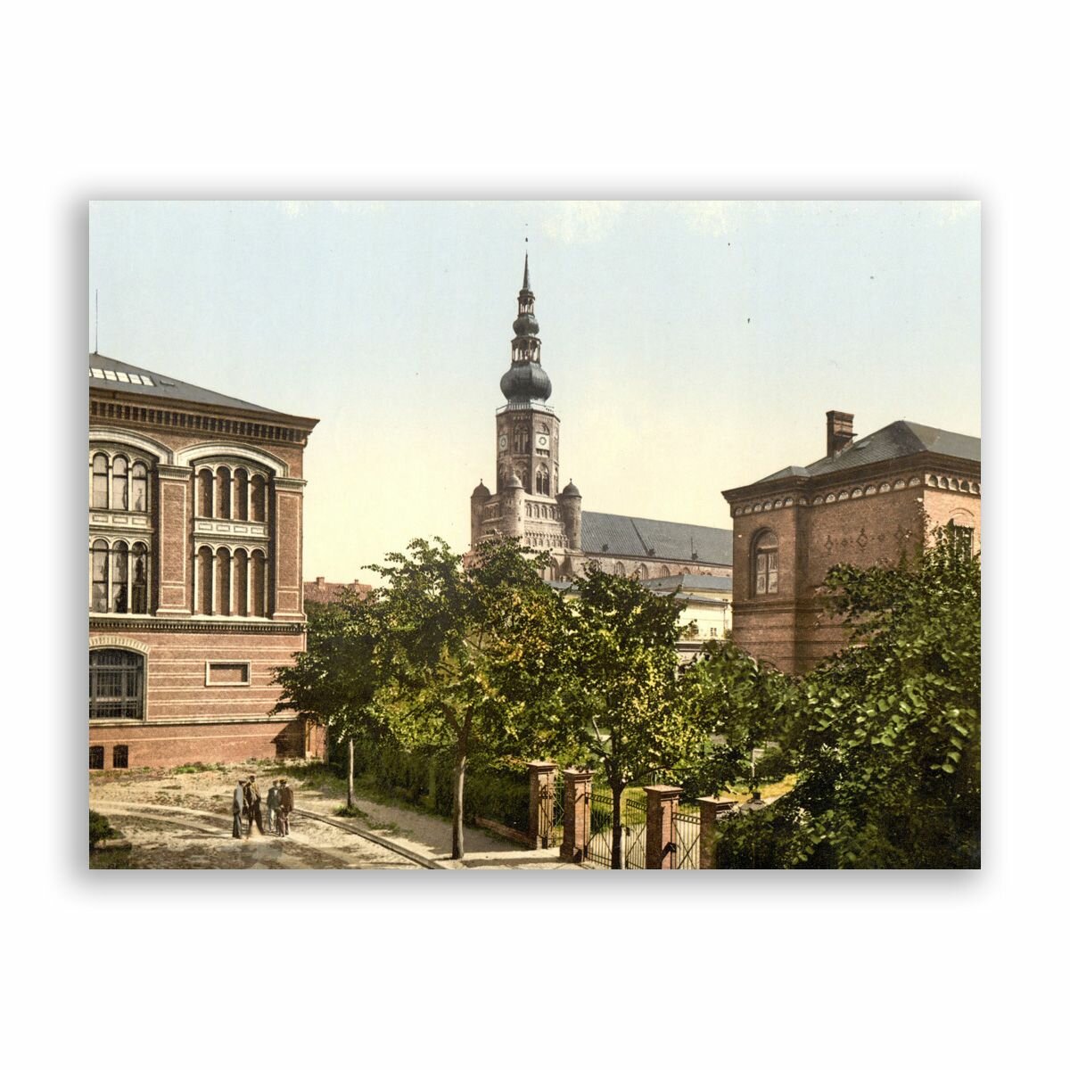 Постер, плакат на бумаге / University Library, Griefswald, Pomerania, Germany / Размер 60 x 80 см