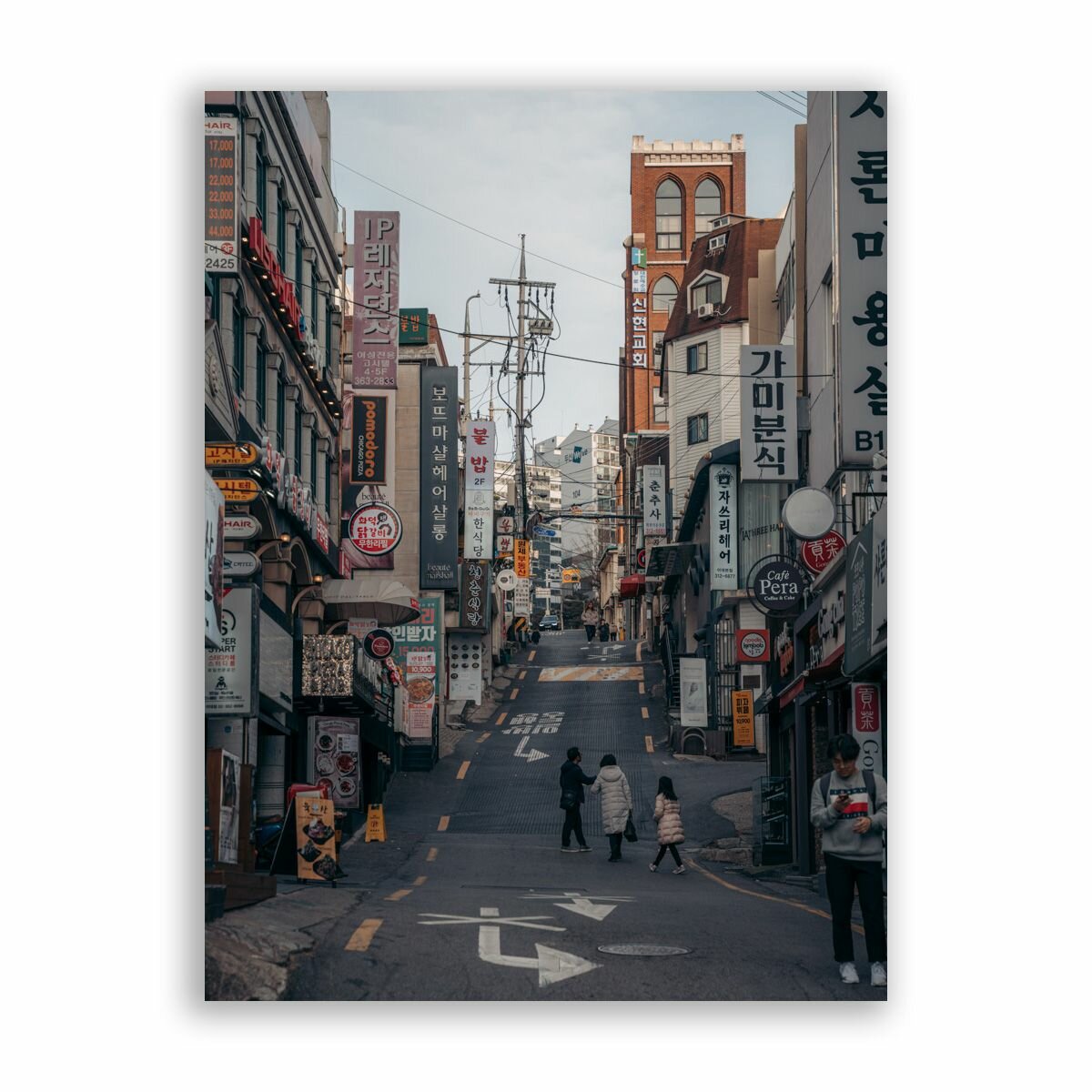 Постер, плакат на бумаге / Улицы Южной Кореи / Размер 30 x 40 см