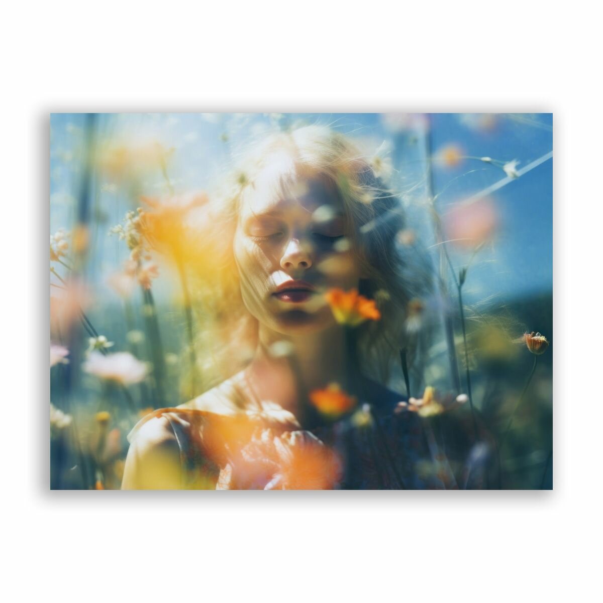 Постер, плакат на бумаге / AI Девушка / Размер 40 x 53 см