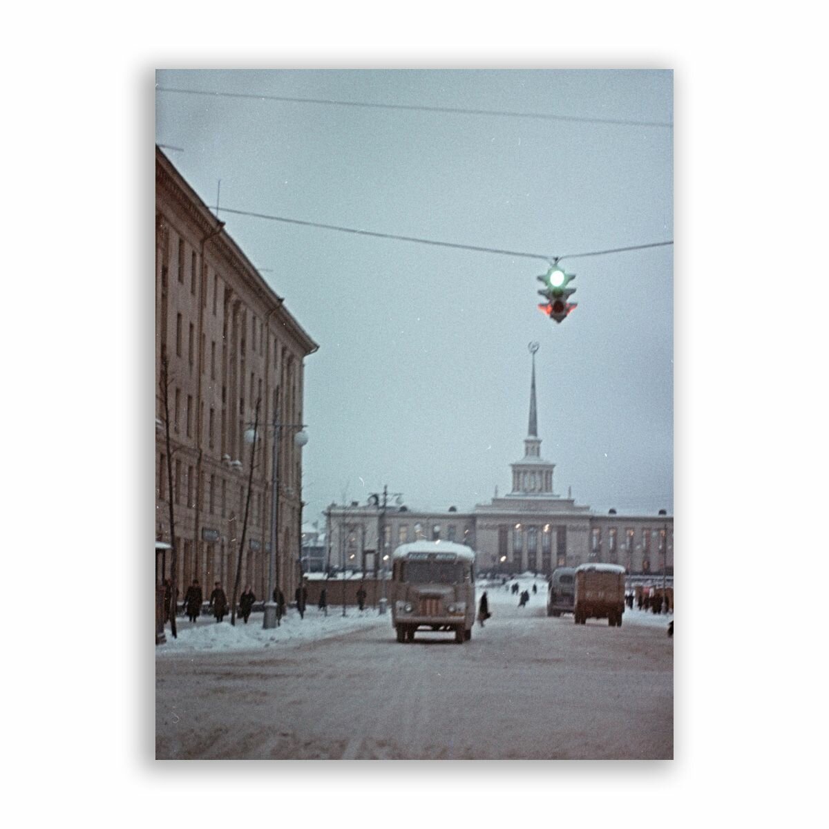 Советский постер, плакат на бумаге / Советские города / Размер 30 x 40 см