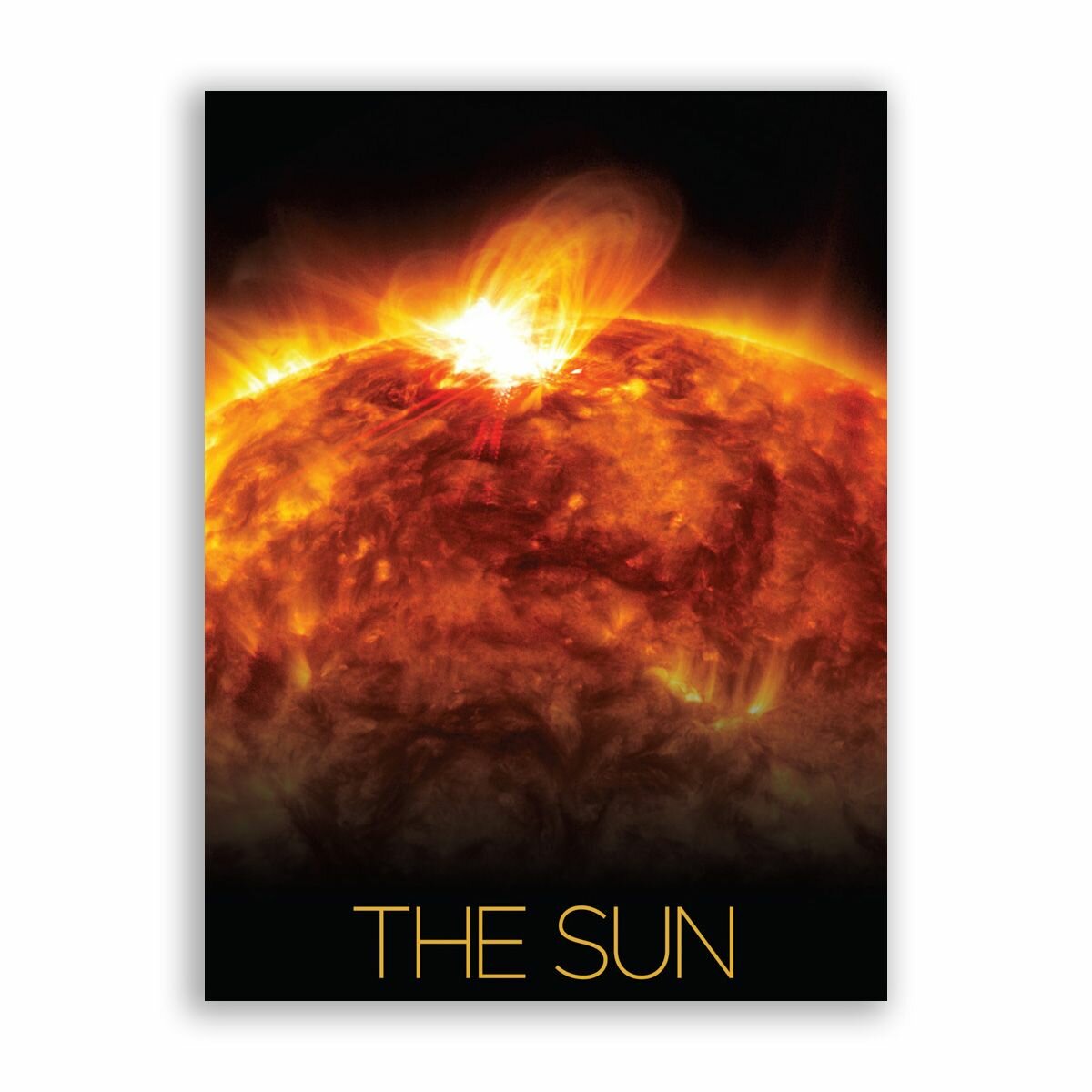 Постер, плакат на бумаге / NASA (Коллекция Постеров) - Sun / Солнце / Размер 80 x 106 см