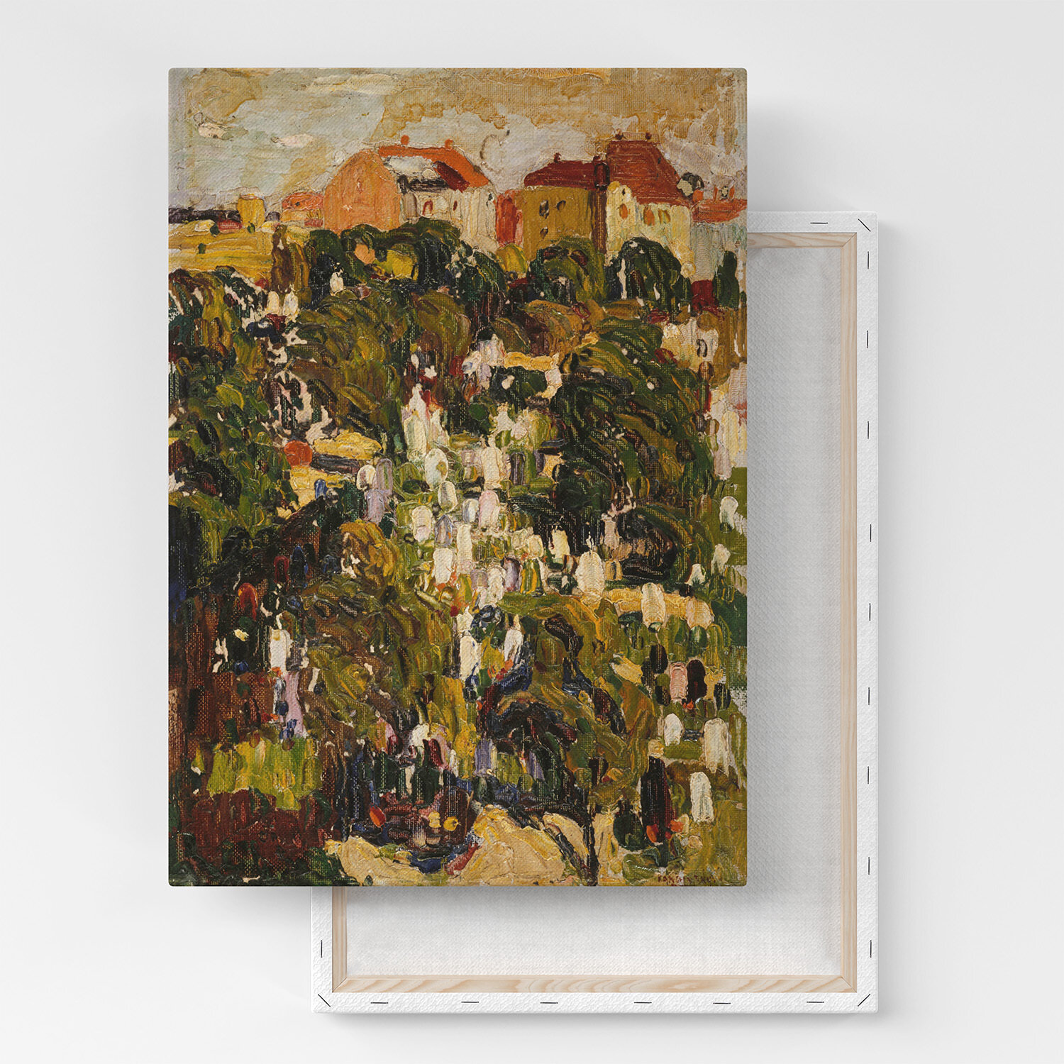 Картина на холсте, репродукция / Кандинский Василий - Munich, The Northern Cemetary / Размер 30 x 40 см