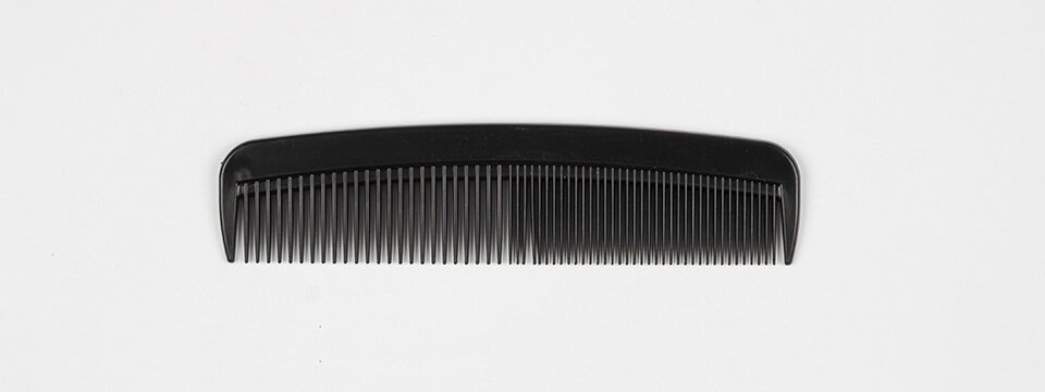 Расческа ZINGER комбинированная малая, цвет черный