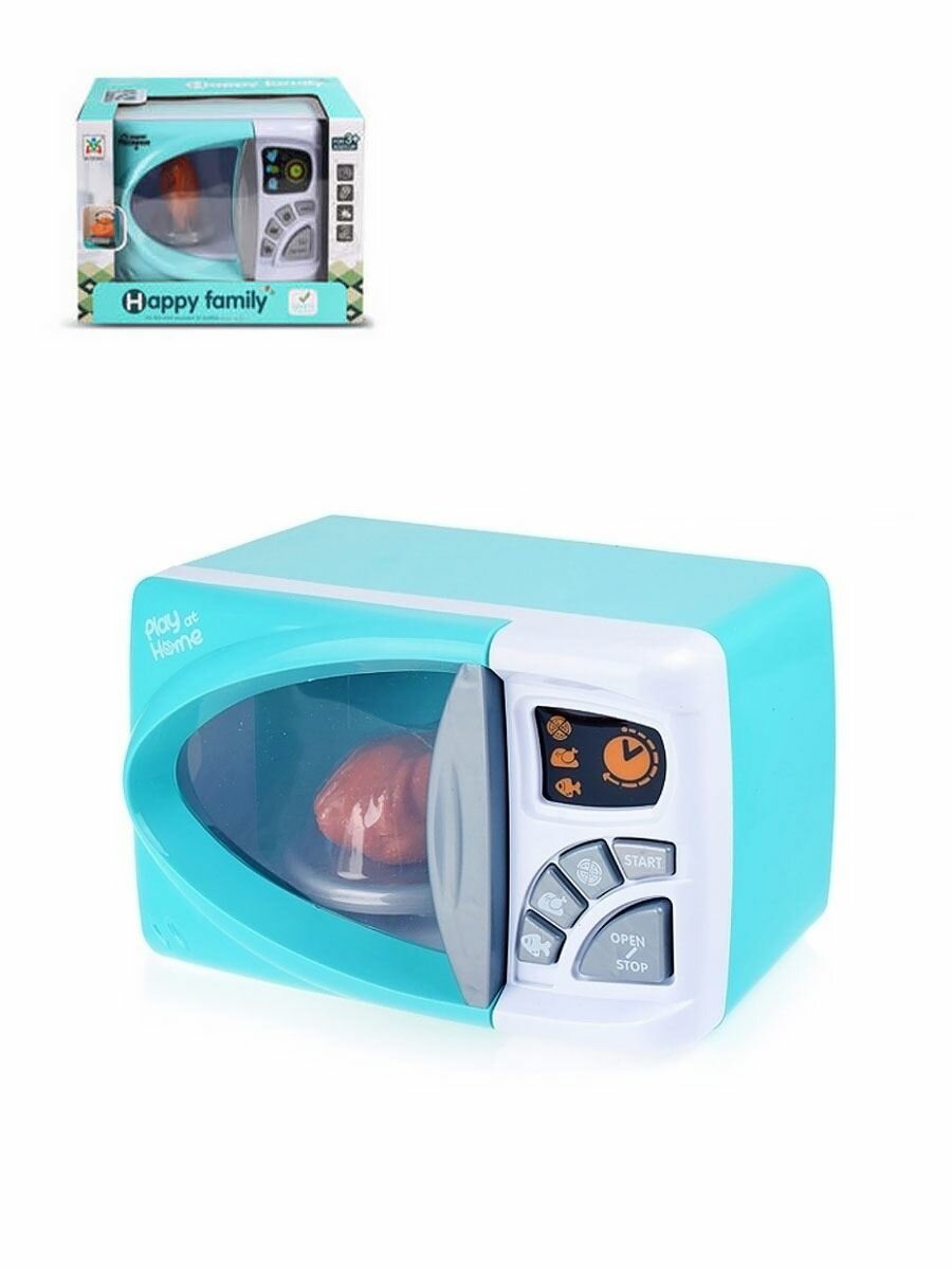 Игровой набор Микроволновая печь Happy Family (свет) бирюзовая, LS820Q7