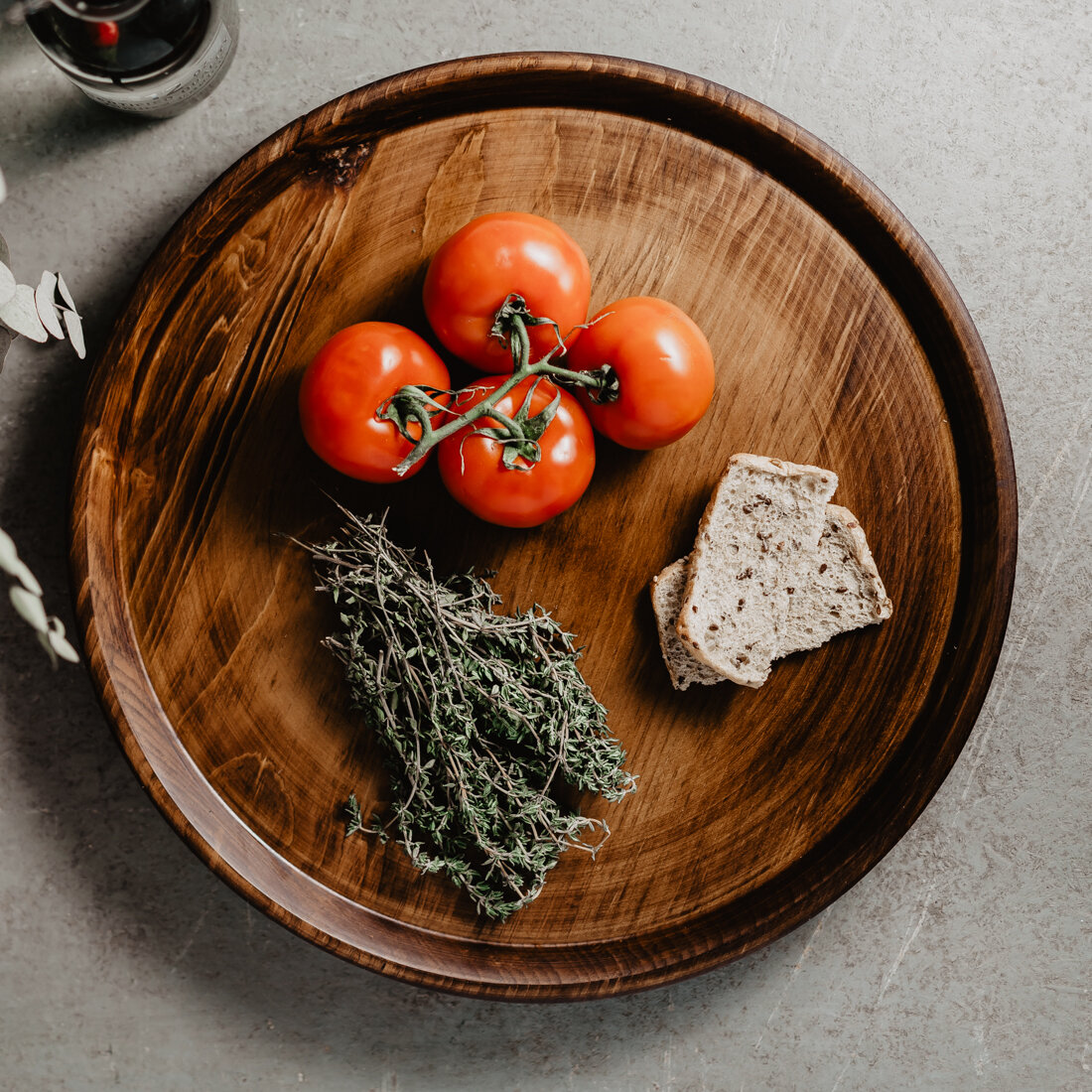 Деревянный сервировочный поднос Art of Siberia блюдо для подачи 400мм. WS3