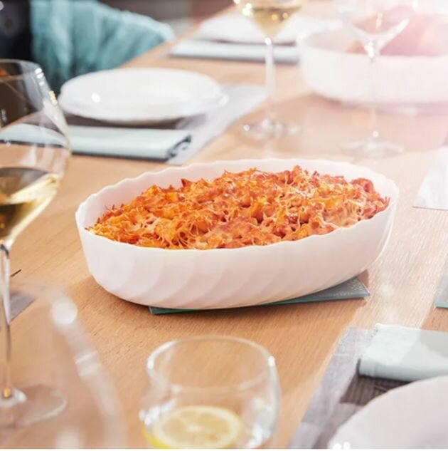 Блюдо стеклокерамика овальное L-32см