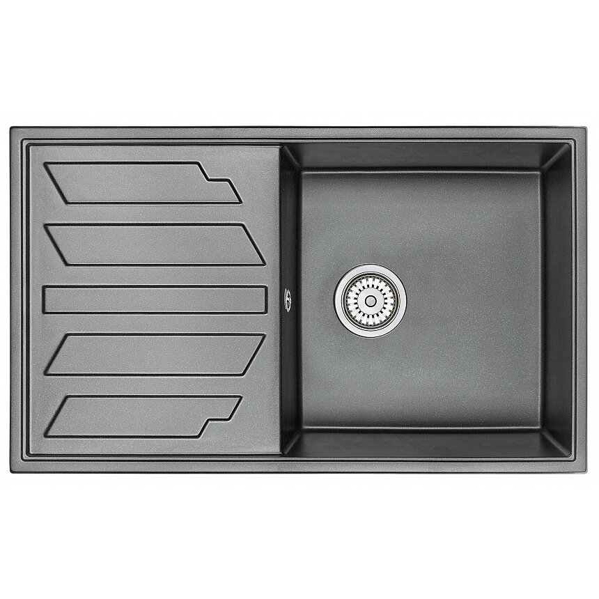 Кухонная мойка Granula GR-8601 86х50 шварц