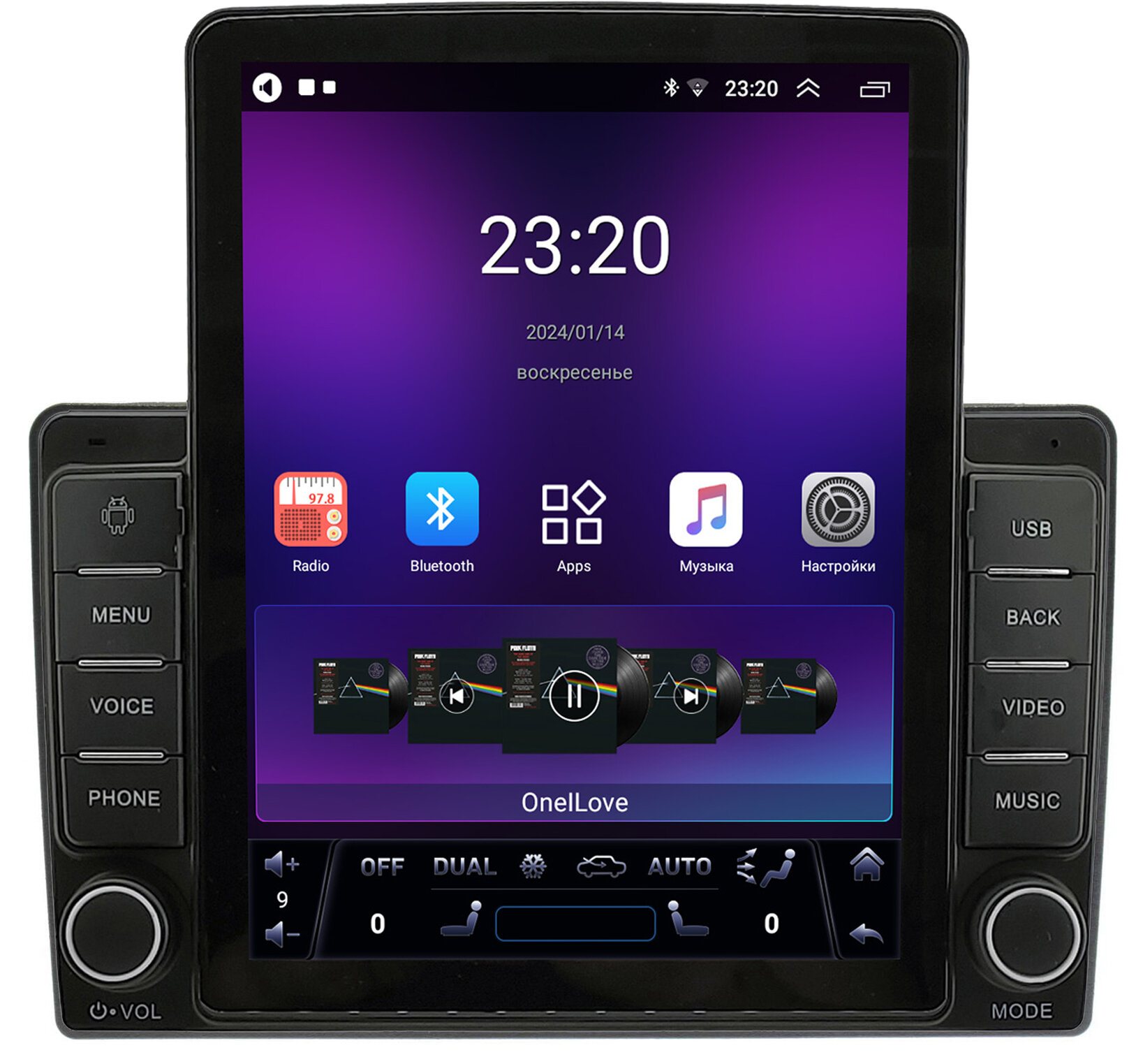 Штатная магнитола Canbox GTR095-9-1252 Kia Ceed 2006-2010 (любая комплектация), Ceed 2010-2012 (без автоматического климата) Android 10 (QLed, 4/64, D