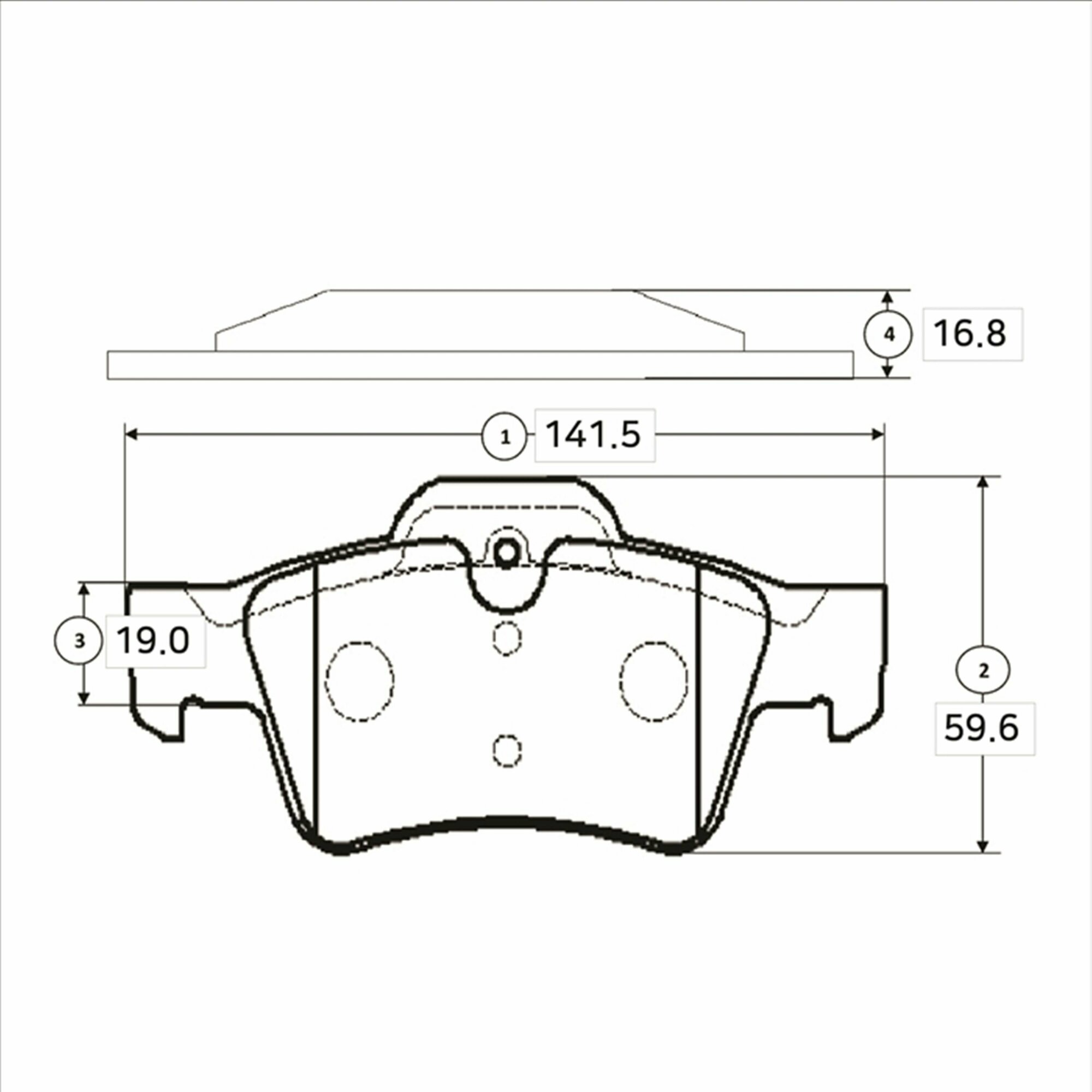 Колодки тормозные Мерседес MERCEDES-BENZ W164 ML 05>/W251 R-CLASS 06> задние Комплект 4 шт
