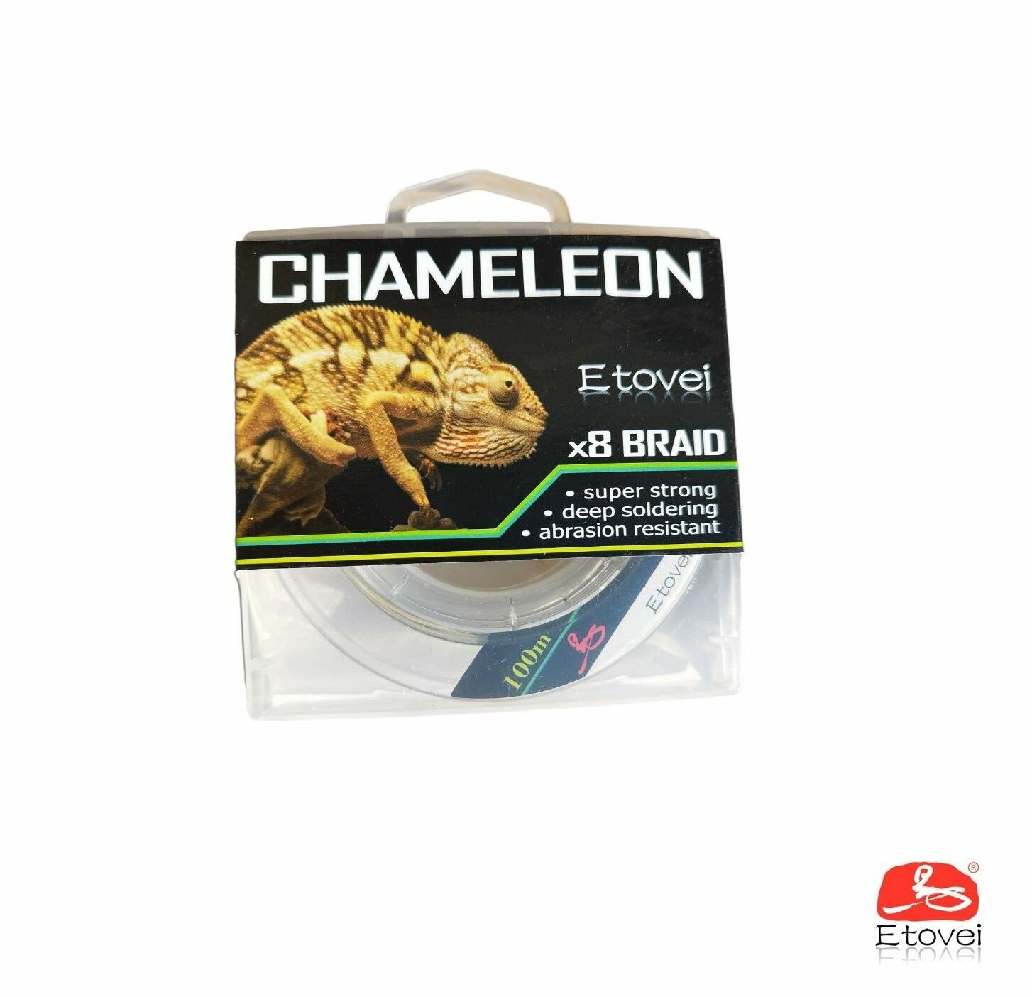 Шнур плетеный для рыбалки Etovei CHAMELEON x 8 BRAID 100 m