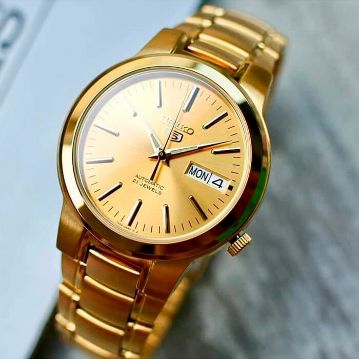 Наручные часы SEIKO SEIKO 5, золотой — фото 1