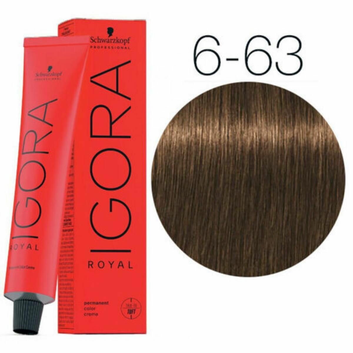 Schwarzkopf Igora Royal - 6-63 Темный русый шоколадный матовый Стойкая крем-краска для волос 60 мл