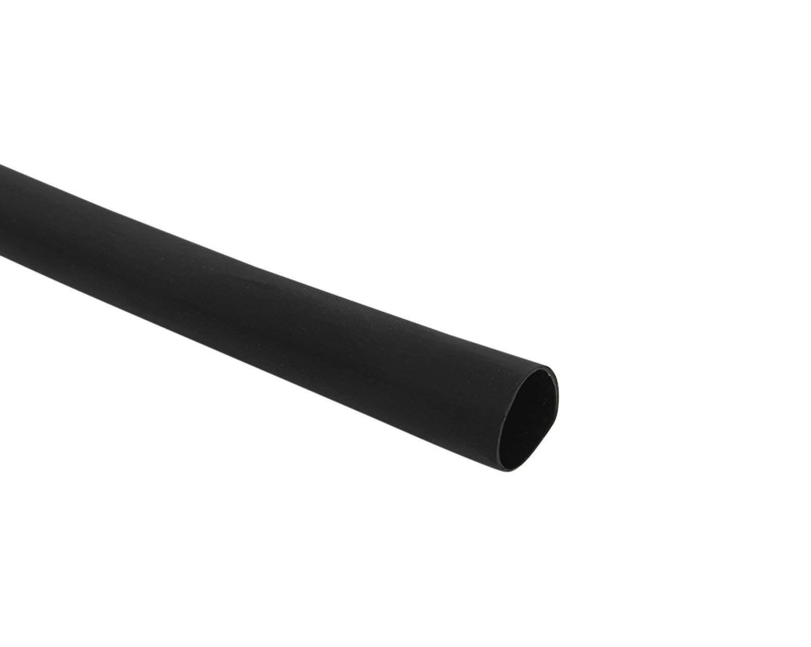 Термоусадочная трубка EKF PROxima ТУТк, полиолефиновая, черная, 16-4, 1 м