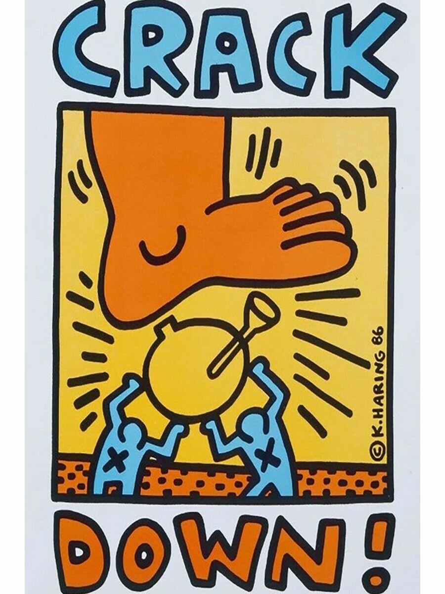 Постер "Keith haring. Crack down"