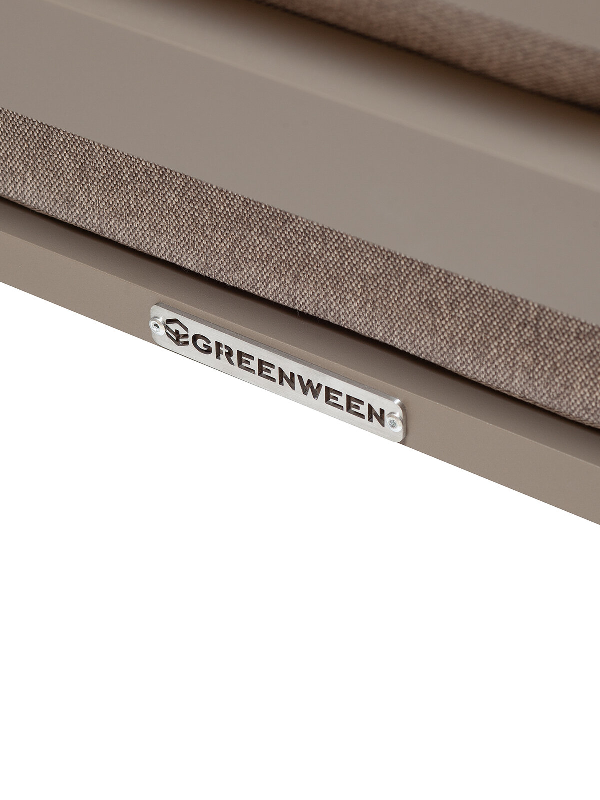 Стул уличный SANTORINI c подушками, алюминий LAVA, рогожка JASPERGREY, 540х650х750