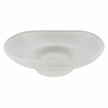 Мыльница для ванной комнаты настольная матовое стекло