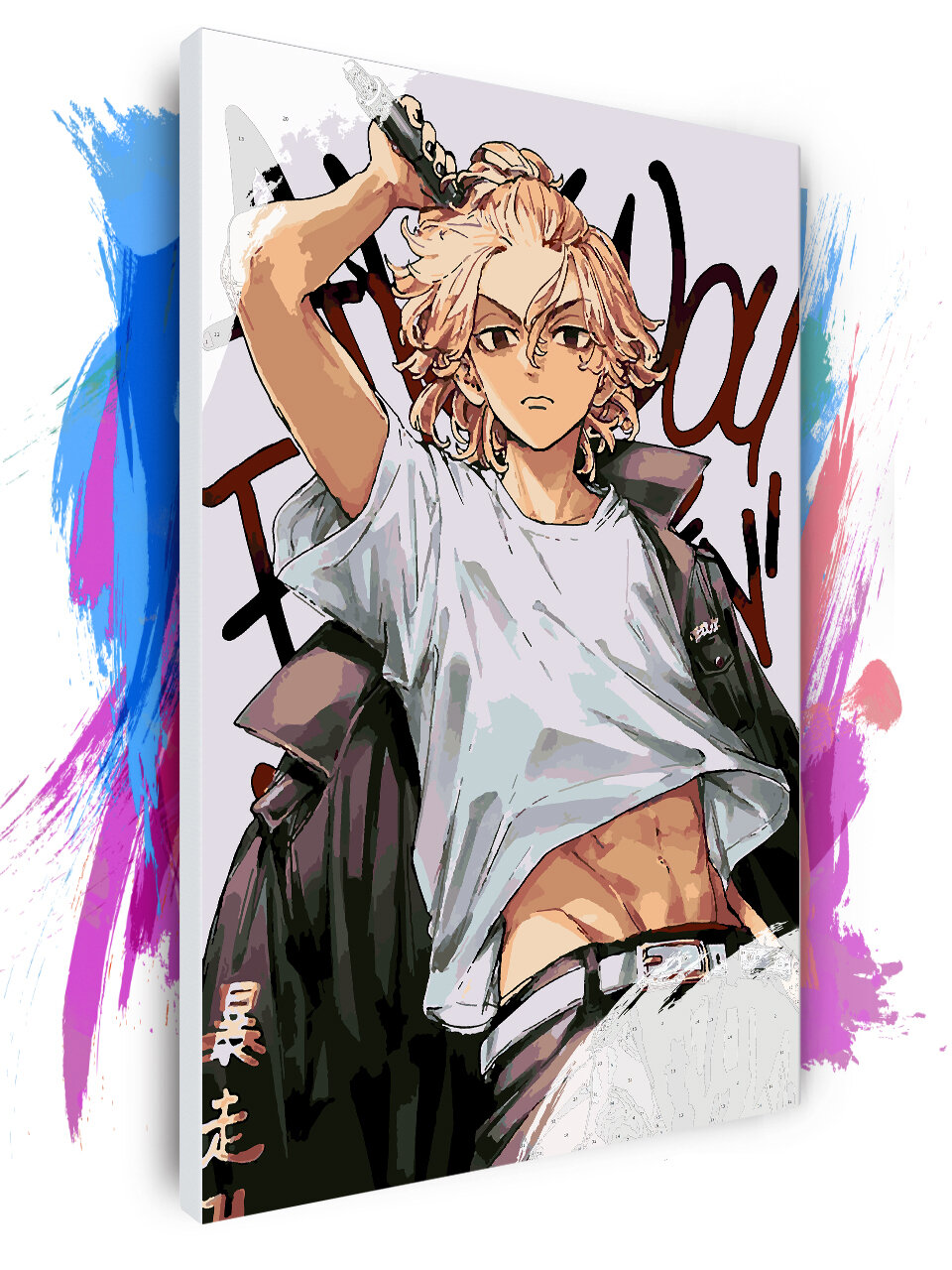 Картина по номерам на холсте Токийские мстители - Майки, 40 х 60 см