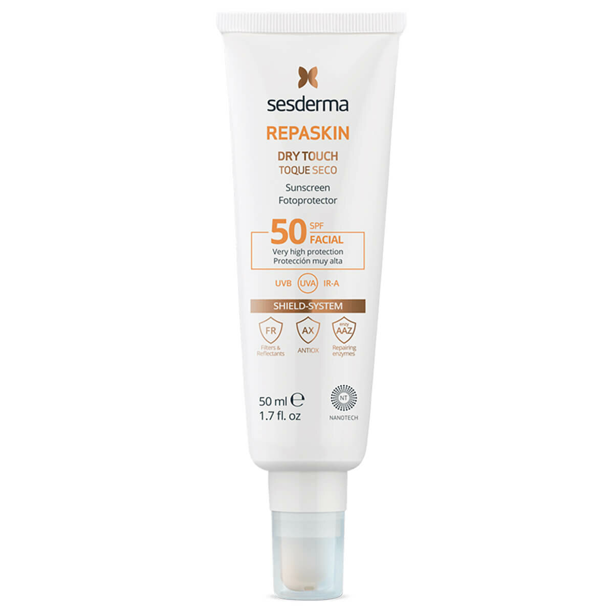 REPASKIN Средство солнцезащитное с матовым эффектом для лица, SPF50, 50 мл, Sesderma