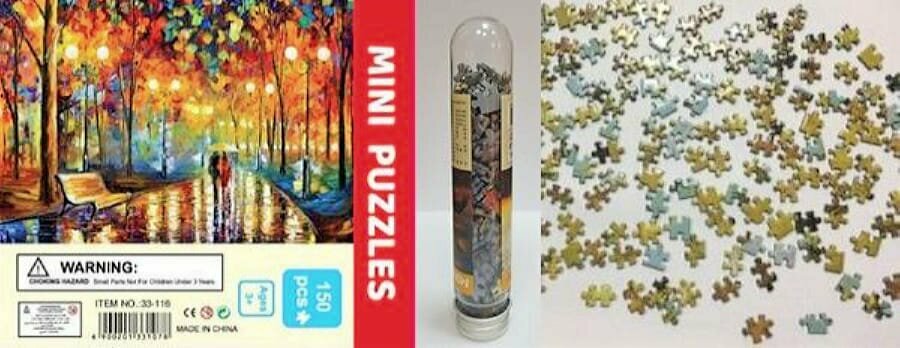 ПазлыВКолбе 150 деталей. Осенний пейзаж MINI PUZZLES (10*15 см) 33-116, (YIWU XINSHIXIAN ARTS AND CRAFTS