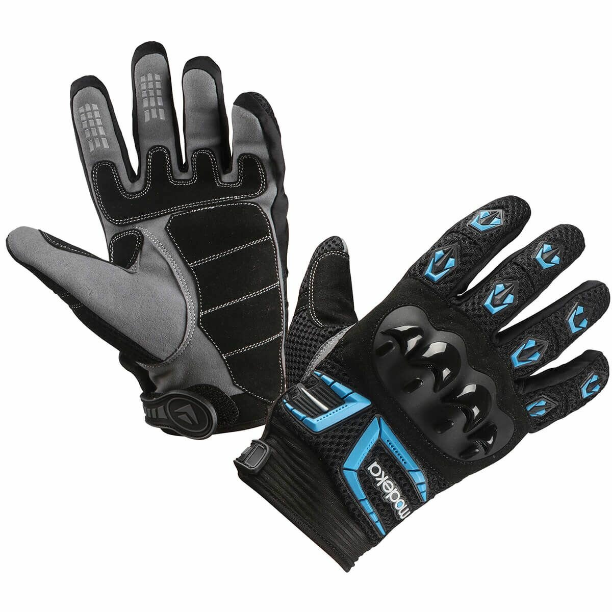 Мотоперчатки Modeka MX Top Black Blue 6 мотозащита