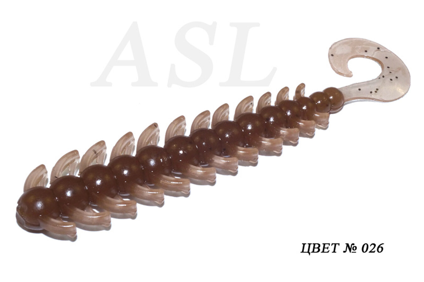 Силиконовая приманка ASL "Бакси" цвет №026, L- 10см (4"), 5шт/уп