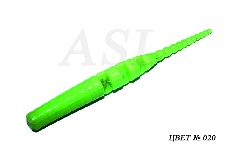 Силиконовая приманка ASL "Джава" цвет №020, L- 7,5см (3"), 8шт/уп