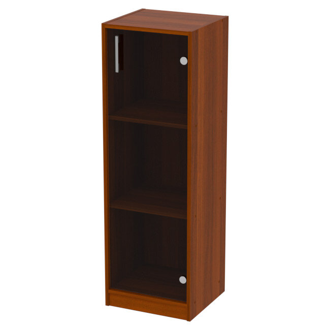 Шкаф Меб-фф Офисный шкаф СБ-61+А-5+С-17МВ графит цвет Орех Итальянский 40/37/123 см