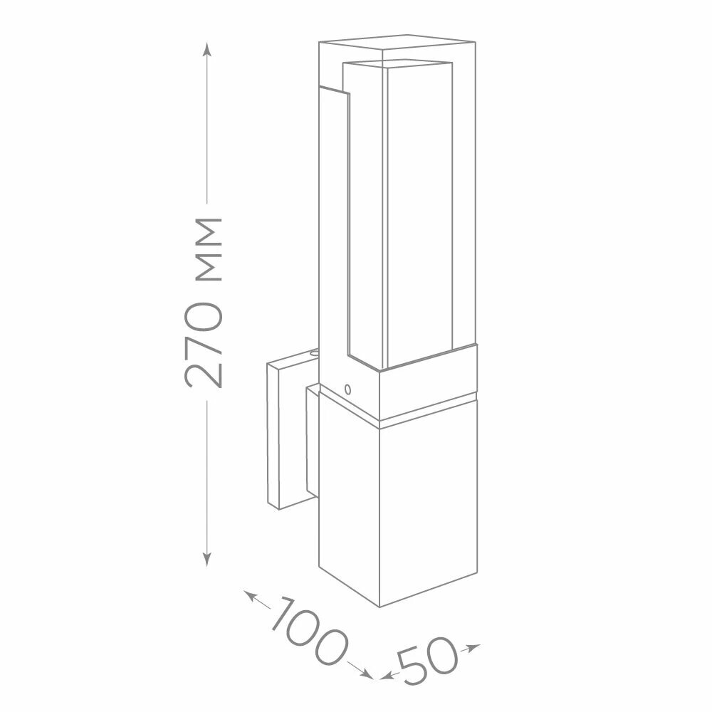 Светильник уличный светодиодный Feron DH601, 5W, 250Lm, 4000K, черный (11705)