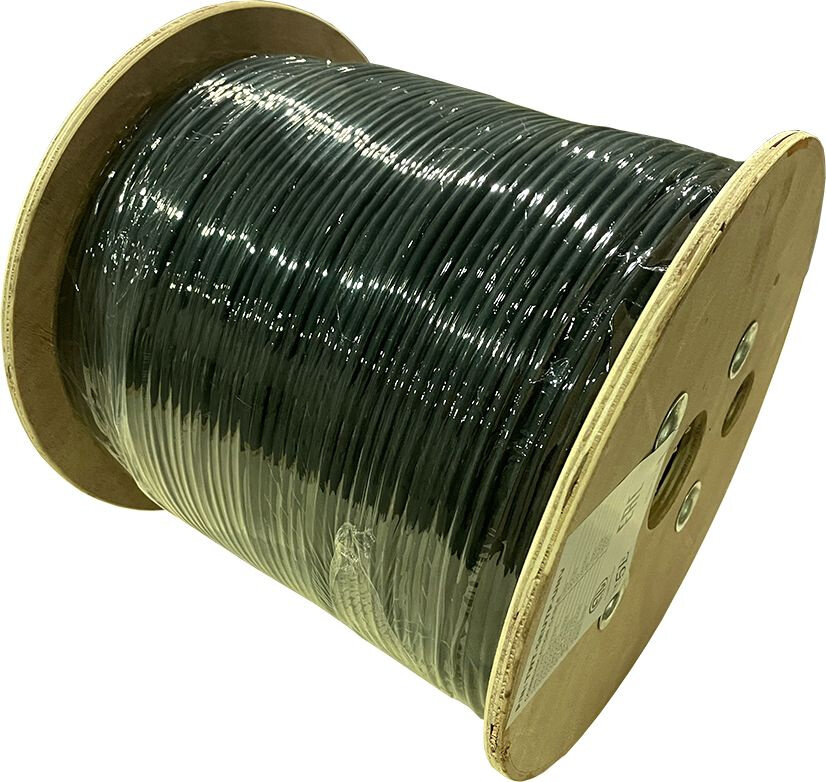 Кабель информационный Lanmaster категория 5E, UTP, 4 пары, 24AWG LSZH, универсальный, 305 м, черный (TWT-5EUTP-UNV)