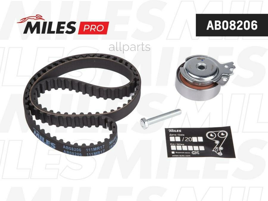 MILES AB08206 Комплект ремня ГРМ OPEL/GM 1.2-1.6 8V PRO