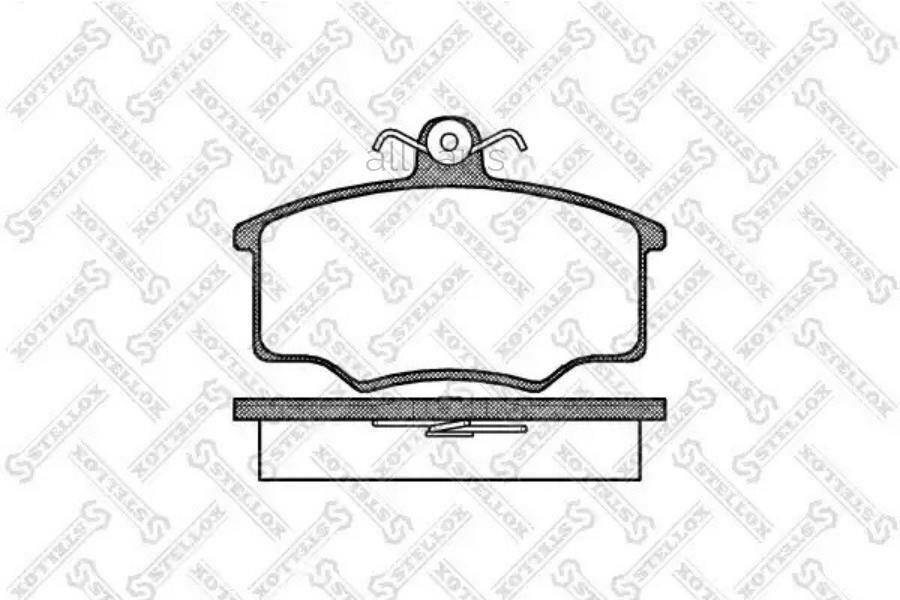 STELLOX 057000SX 046 00=FDB175 ! колодки дисковые п.\ Audi 80 1.6-2.0/1.6D 76-86, Volvo 340-360 82-91