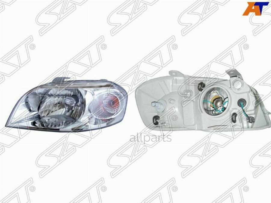 SAT ST-235-1104L Фара Chevrolet Aveo 05-11 / Daewoo Gentra 05-11 (Слева/ Ручная регулировка/ 4D SED)