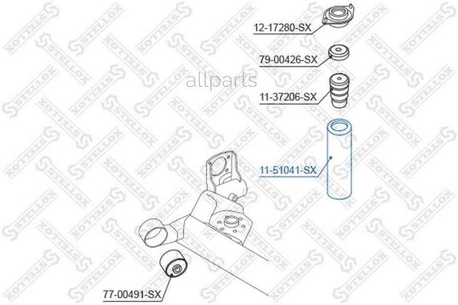 STELLOX 1151041_SX Пыльник амортизатора заднего Hyundai Getz 02>, KIA Picanto 04> STELLOX 11-51041-SX