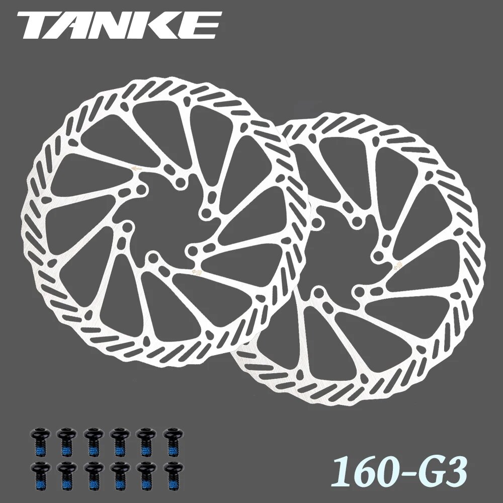 Дисковые тормозные роторы TANKE 140 160 180 203 мм черные 2 шт. Темно-синий, 160-G3 2pc