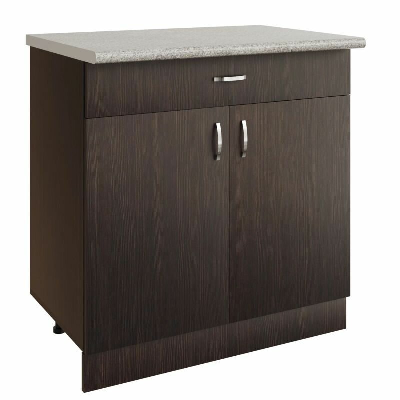 Кухонный модуль напольный 80х43.9х82 см венге (1 ящик)