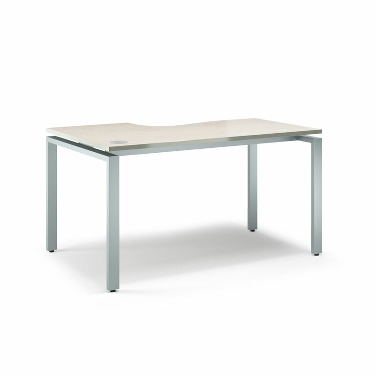 Стол эргономичный левый на металлокаркасе Вита Металл/Vita Metal V-1.6.1M-L Сосна Карелия 1600*900*750