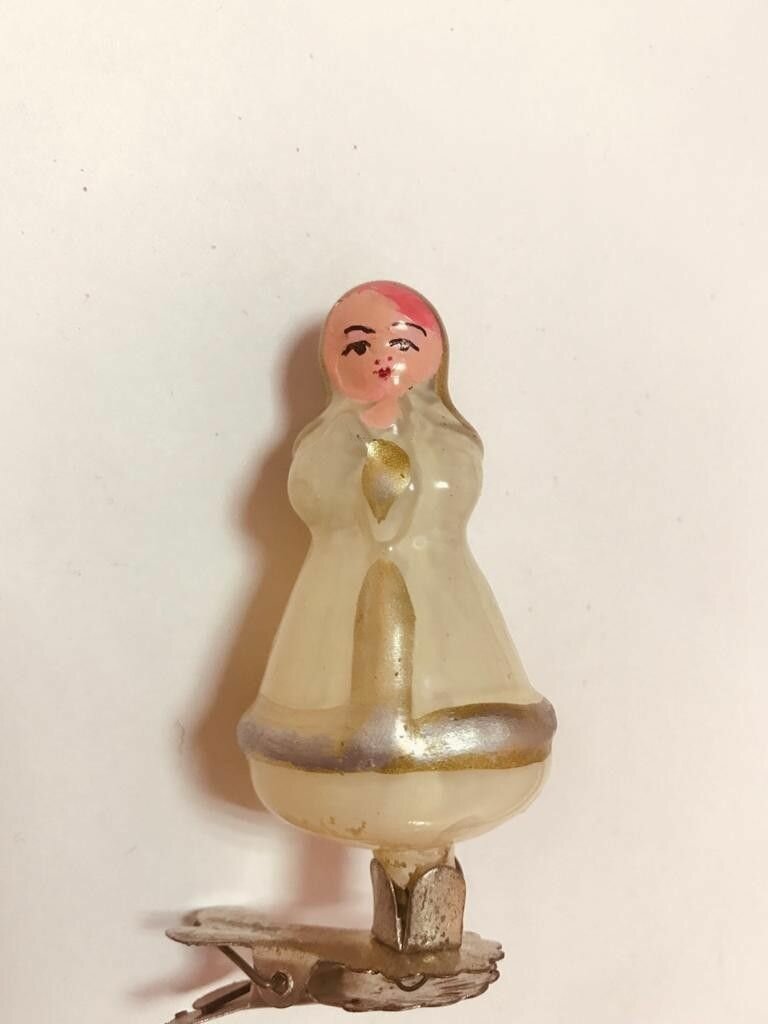 Игрушка на елку Настенька-мини ( Сказка "Морозко") 6см Винтаж из СССР