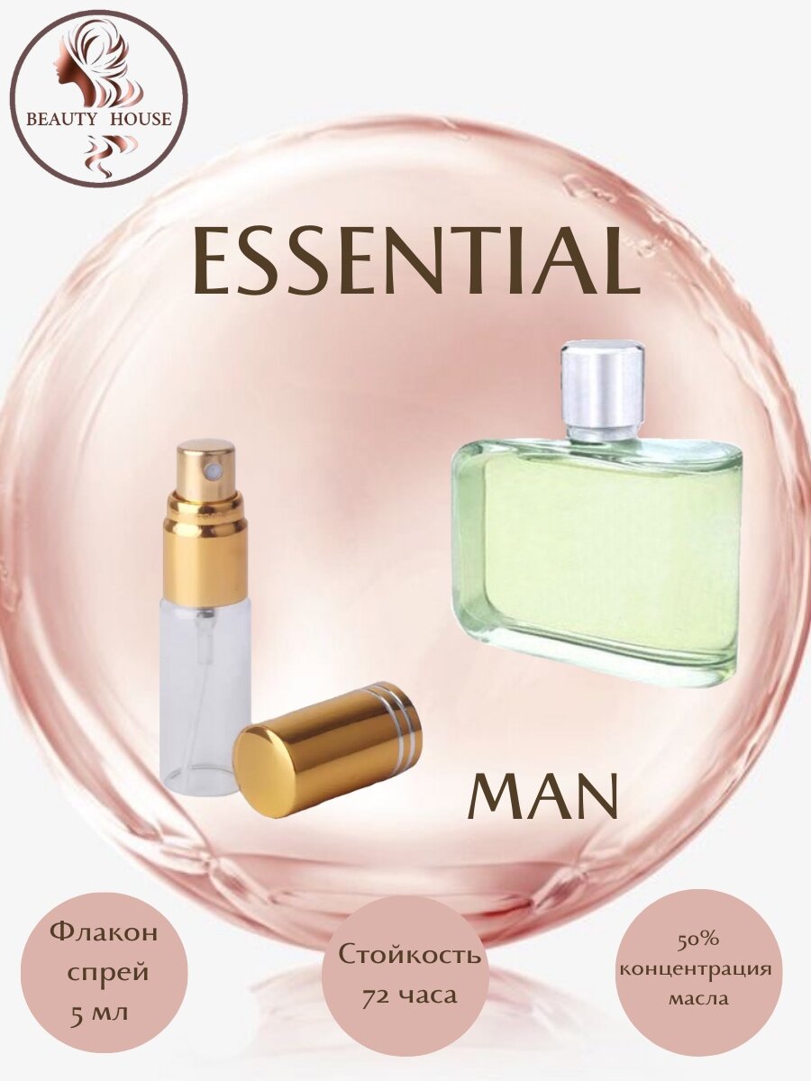 Духи масляные Essential спрей 5 мл мужские, древесные, фужерные