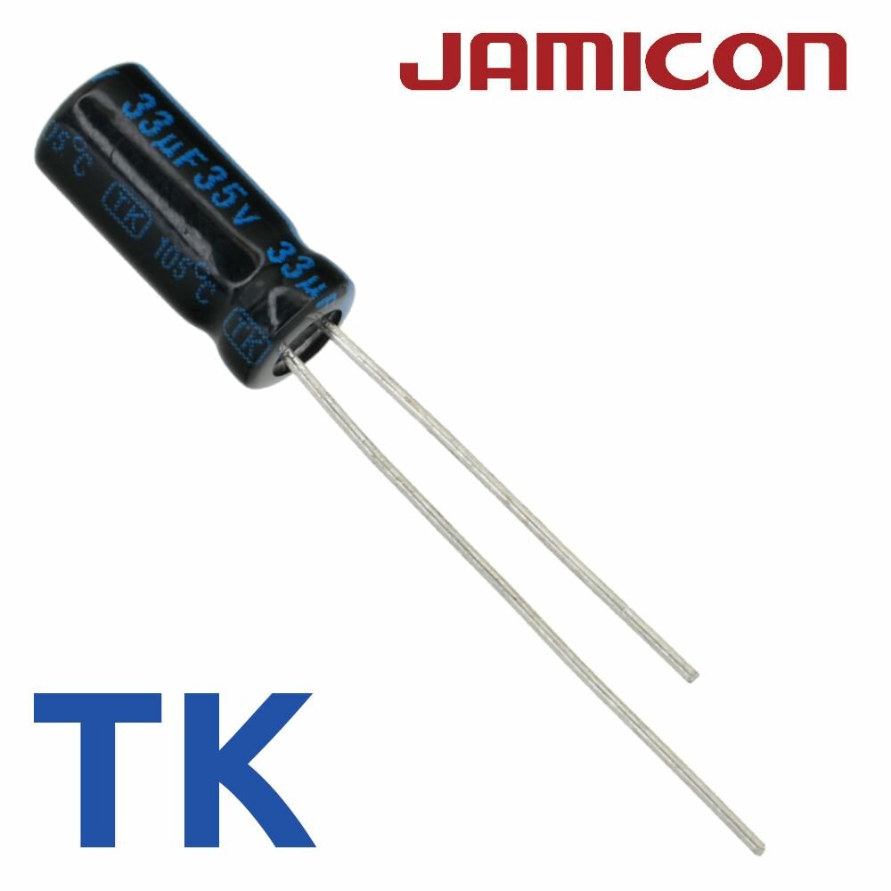 33мкФ 35В / TK / 5x11 / 105 С / конденсатор электролитический (50шт)