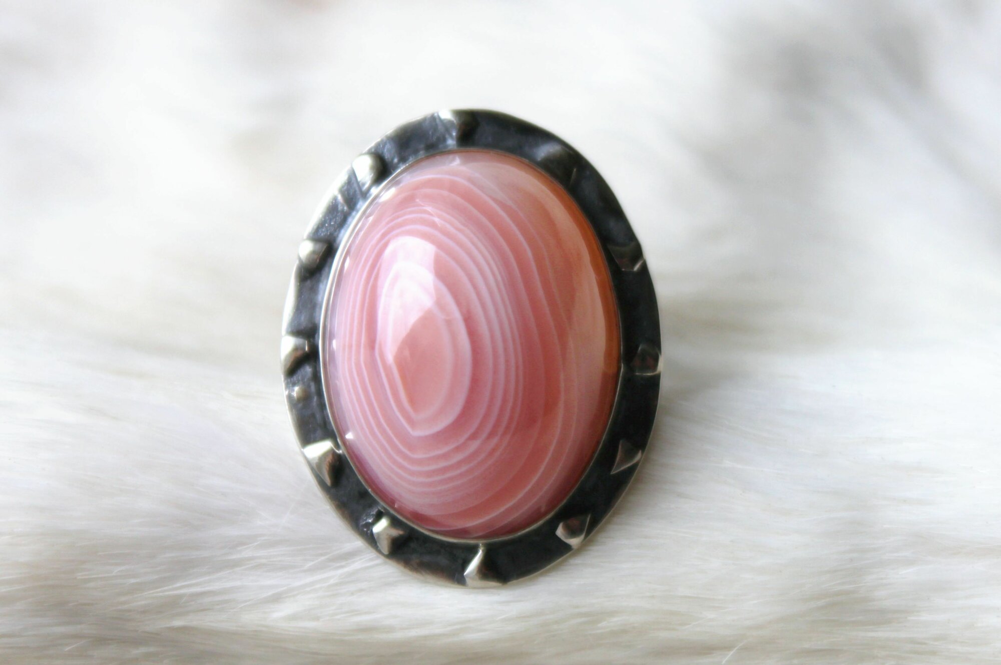 Кольцо, агат