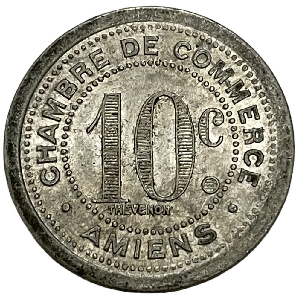 Франция, Амьен 10 сантимов 1921 г.